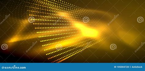 Neon Light Effects Particles Stock Vector Illustration Of Blur
