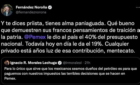 Noroña Se Volvió A Enfrentar Al Exprocurador Morales Lechuga “qué