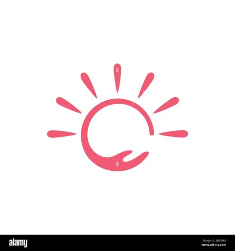 Shine Wavy Sun Rays Logo Vector Stock Vector Image And Art Alamy