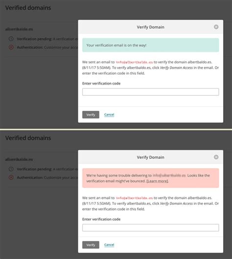 Problema Mailchimp Verification Email Informática Domestika