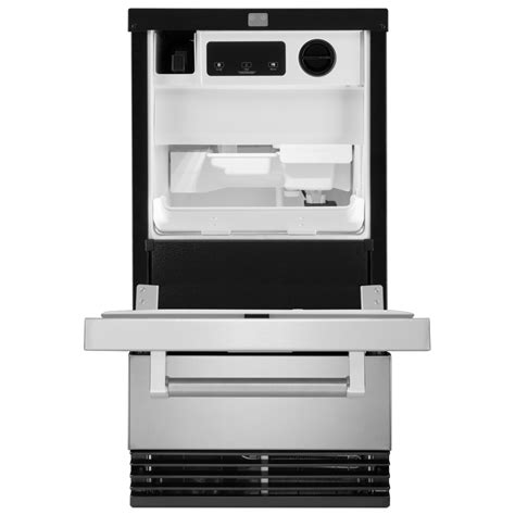 Kitchenaid 35 Lbs Under Counter Ice Maker Freezer In Stainless Kui