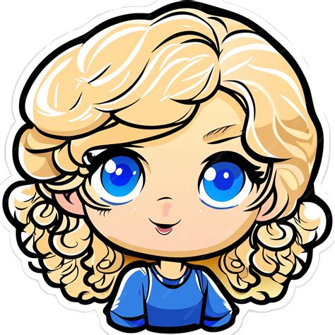 Premium Vector Cute Princess Chibi Girl Hand Drawn Cartoon Sticker