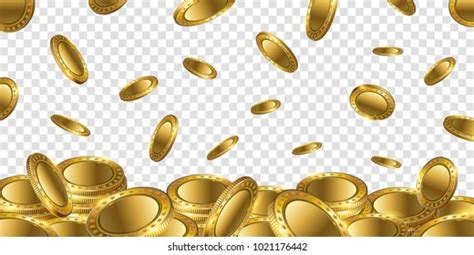 Golden Dripping Tap Drop Gold Coins Stock Vector Royalty Free 422471593