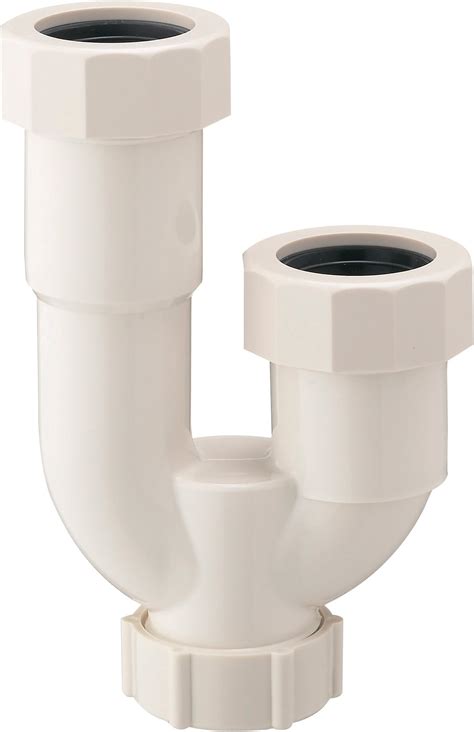 Amazon Sanei 洗面排水栓付sトラップ オーバーフロー用 パイプ径32mm 水抜きキャップ付き 樹脂製 Ph778 32