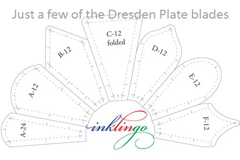 Pdf Printable Dresden Plate Template Free Printable