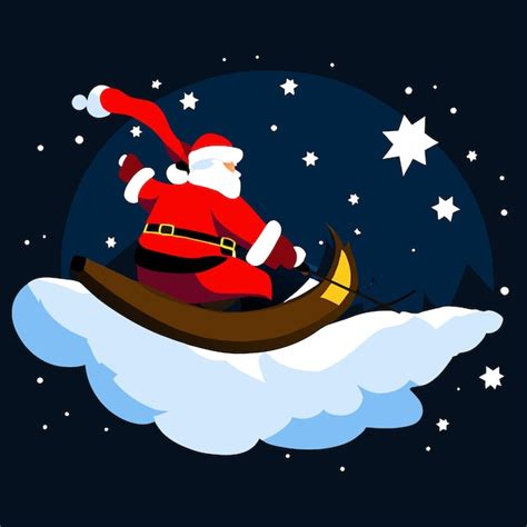 Premium Vector Christmas Santa Claus Vector Illustration