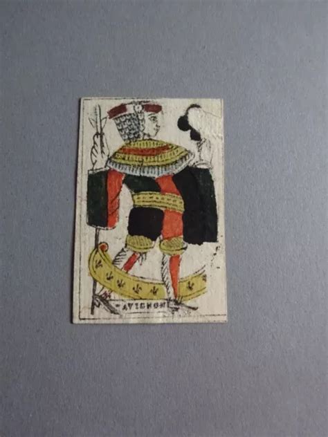 Carte À Jouer Xviiie Siècle Valet De Trèfle Portrait De Provence