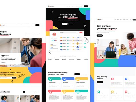 Starup X Startup Webflow Template Behance