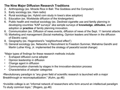 Diffusion Of Innovation Chapters And PPT