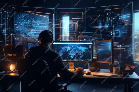 Premium Photo A Cybersecurity Expert Analyzing Network Generative Ai