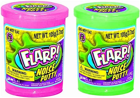 1 Flarp Noise Putty 2 Pack Fart Putty Slime Energizing Bundle It Makes Fart Noises