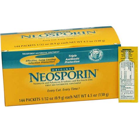 McKesson 899423 Neosporin Triple Antibiotic Ointment Cream Packets