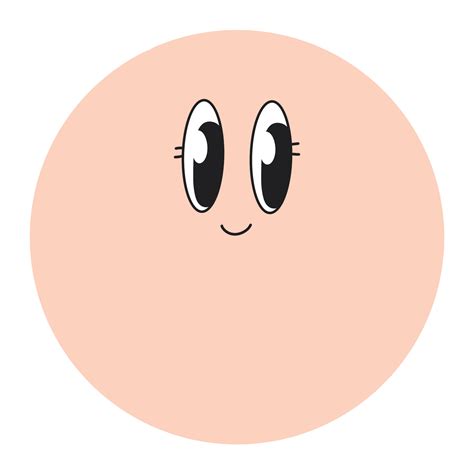 Dot Circle Smiley Retro Vintage Cartoon 26517458 Png