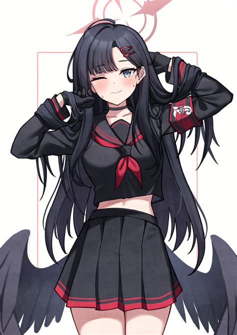 Safebooru 1girl Absurdres Armband Black Choker Black Gloves Black