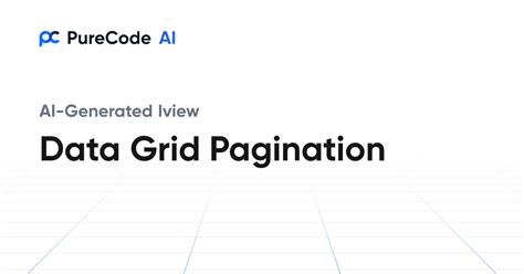 use ai to build iview data grid pagination