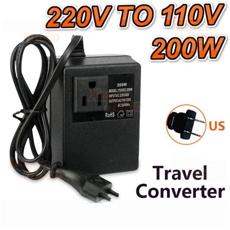 【ready Stock】intelligent Efficient Household 200w Ac 220v To 110v