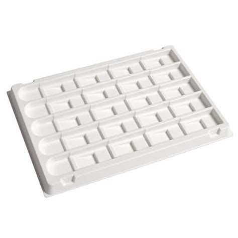 Cole Parmer Essentials Microscope Slide Tray Polystyrene Holds 20