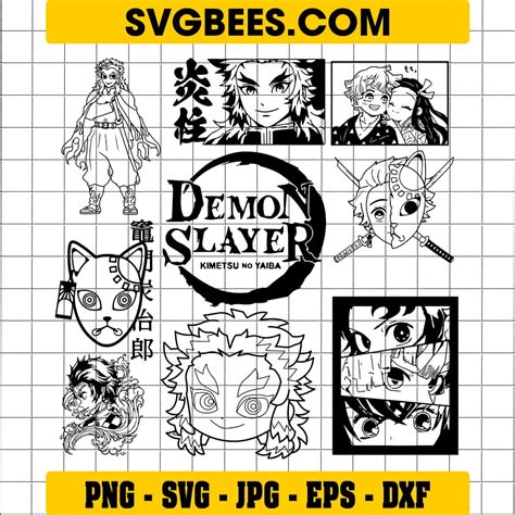 Cartoon Character Demon Slayer Svg And Png Svgbees