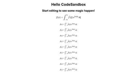 Wko27react Mathjax Codesandbox