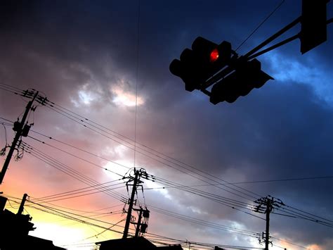 空の色、信号の色 Ganref