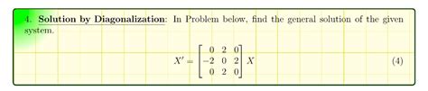 Solved Solution By Diagonalization In Problem Below Chegg