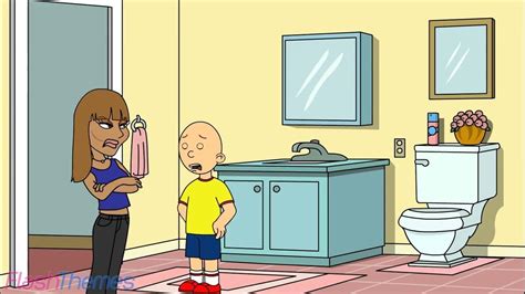 Caillou Uses The Girls Bathroomgrounded Youtube