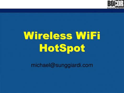 PPT Wireless WiFi HotSpot PowerPoint Presentation Free Download ID 4173439