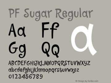 PF Sugar Bold Font XFonts Pro