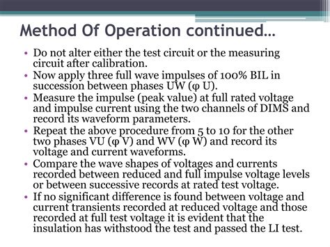 Lightning Impulse Test In Precise Pptx Weather Science