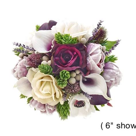 Plum Wedding Bouquet Etsy