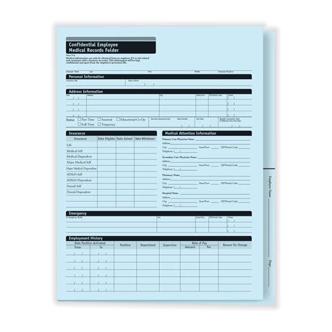 Medical Records Patient Chart Forms Minga