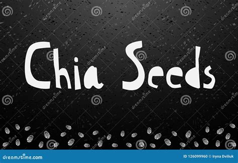 Chia Seeds Vector Background Stock Vector Illustration Of Abstract