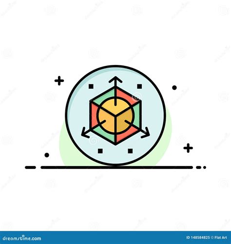 Scale Modification Design D Business Logo Template Flat Color Stock Vector Illustration