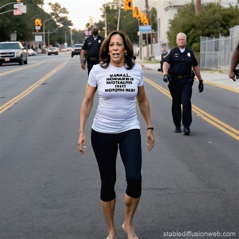 Kamala Harris In Tight T Shirt Stable Diffusion Online