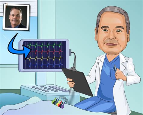 Eeg Tech T Custom Caricature From Photo Eeg Technologist Etsy