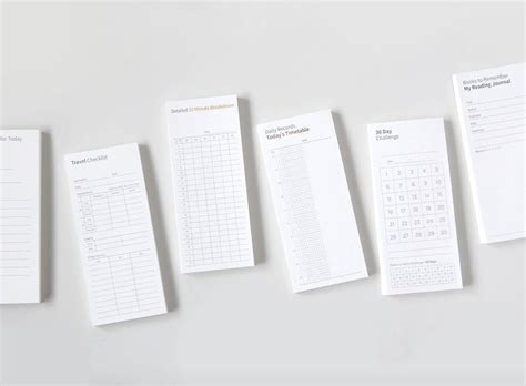 Habit Tracker Notepad Checklist Challenge Timetable Simple Notepads Personalized