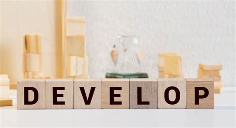 Develop Word Cloud Collage With Marker Technology Concept Background