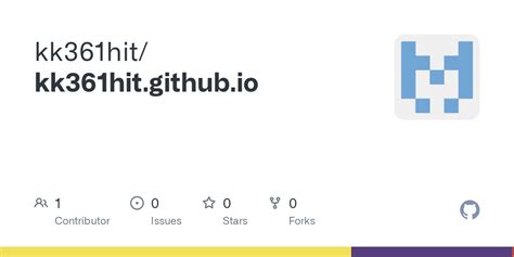 GitHub Kk361hit Kk361hit Github Io