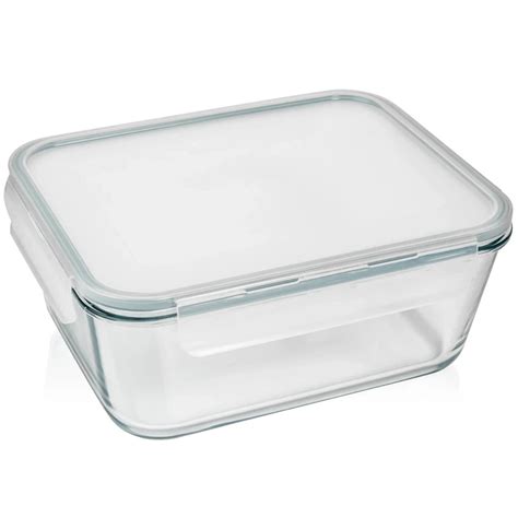 3300ml Glass Food Container Set Space Saving Storage Razab