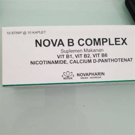 Jual Vit B Complex Tablet Strip Nova Alf06 Shopee Indonesia