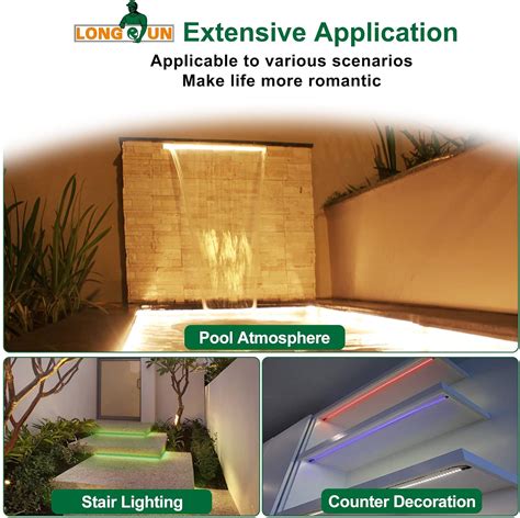 longrun tira de luces led que cambian de color para jardín cascada control por aplicación