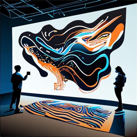 Premium Ai Image Doodle Dialogues In Motion Interactive Installation