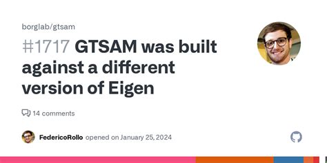 Gtsam Was Built Against A Different Version Of Eigen Issue