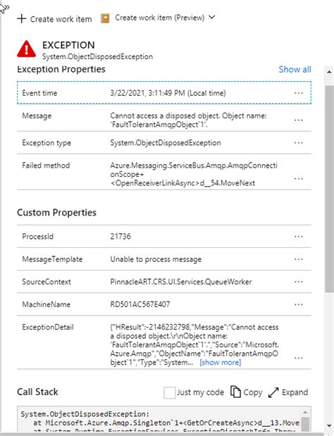 Service Bus Systemobjectdisposedexception When Opening A Receiver