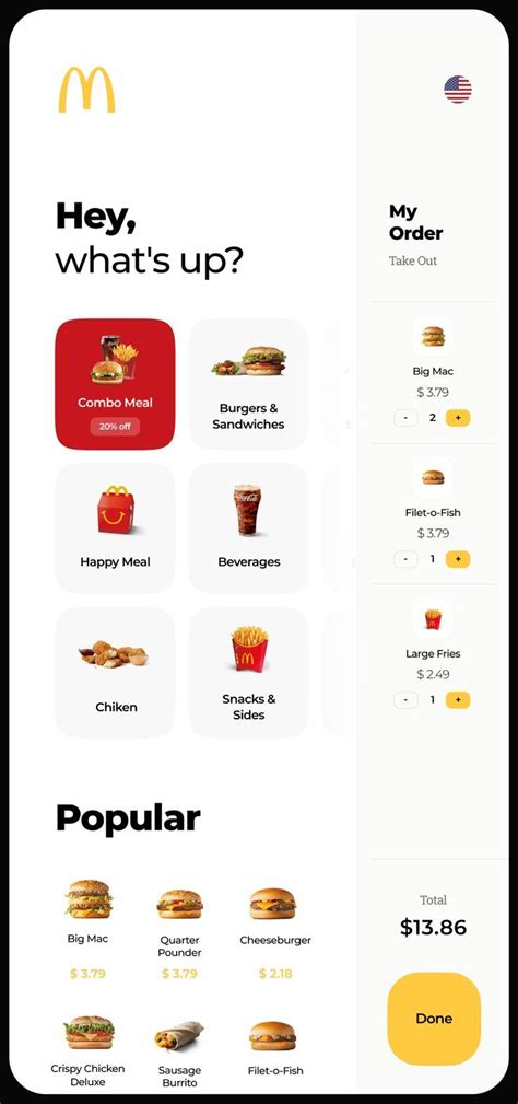 Mcdonalds Kiosk Redesign Reference Kiosk Design Food Web Design