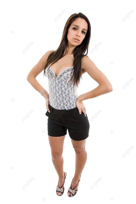 젊은 아름 다운 여자 전신 사진 배경 및 무료 다운로드를위한 그림 Pngtree