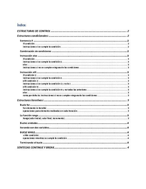 Tema 4 Python Estructuras De Controlpdf