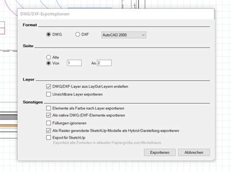 export layout to dwg dxf gone wrong layout sketchup community