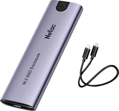 Amazon.com: Netac NVMe SSD Enclosure USB 3.1 Gen2 (10Gbps) Tool-Free ...