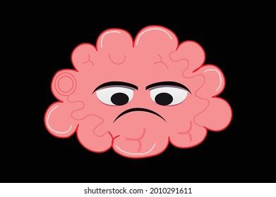 Human Brain Organ Character Design Stock Vector Royalty Free Shutterstock